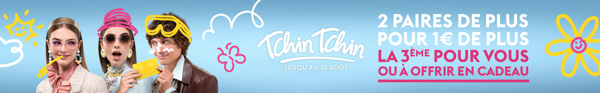 Tchin Tchin 3 Paires | Alain Afflelou Réunion, l'opticien fou de vous Tchin Tchin 3 Paires | Alain Afflelou Réunion, l'opticien fou de vous
